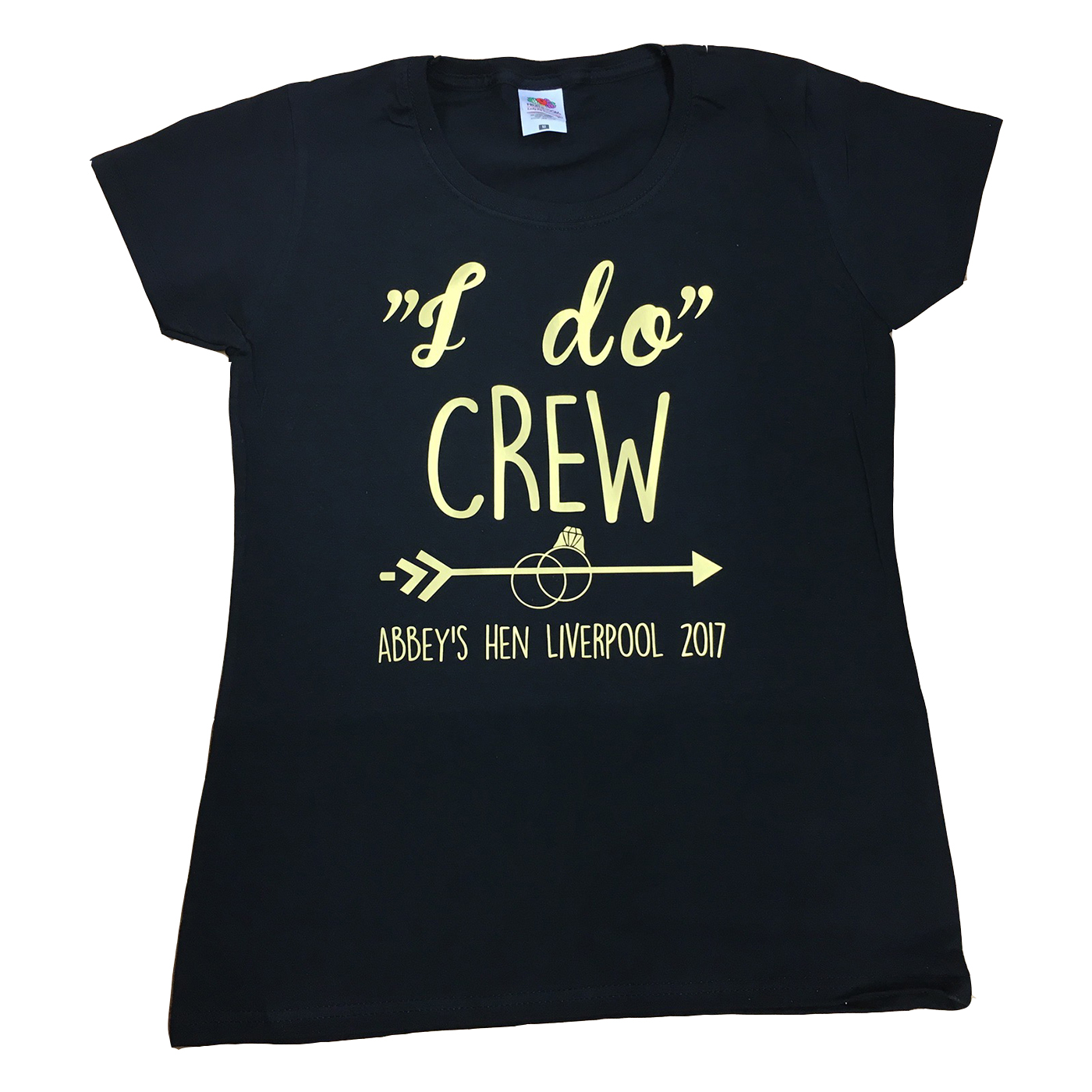 I Do Crew Arrow Ring T Shirt Hen Party T Shirts Forever Memories