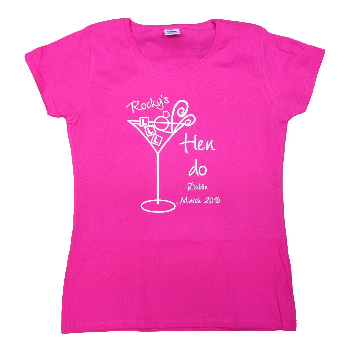 Cocktail Glass T-shirt | Hen party T-shirts | Forever Memories
