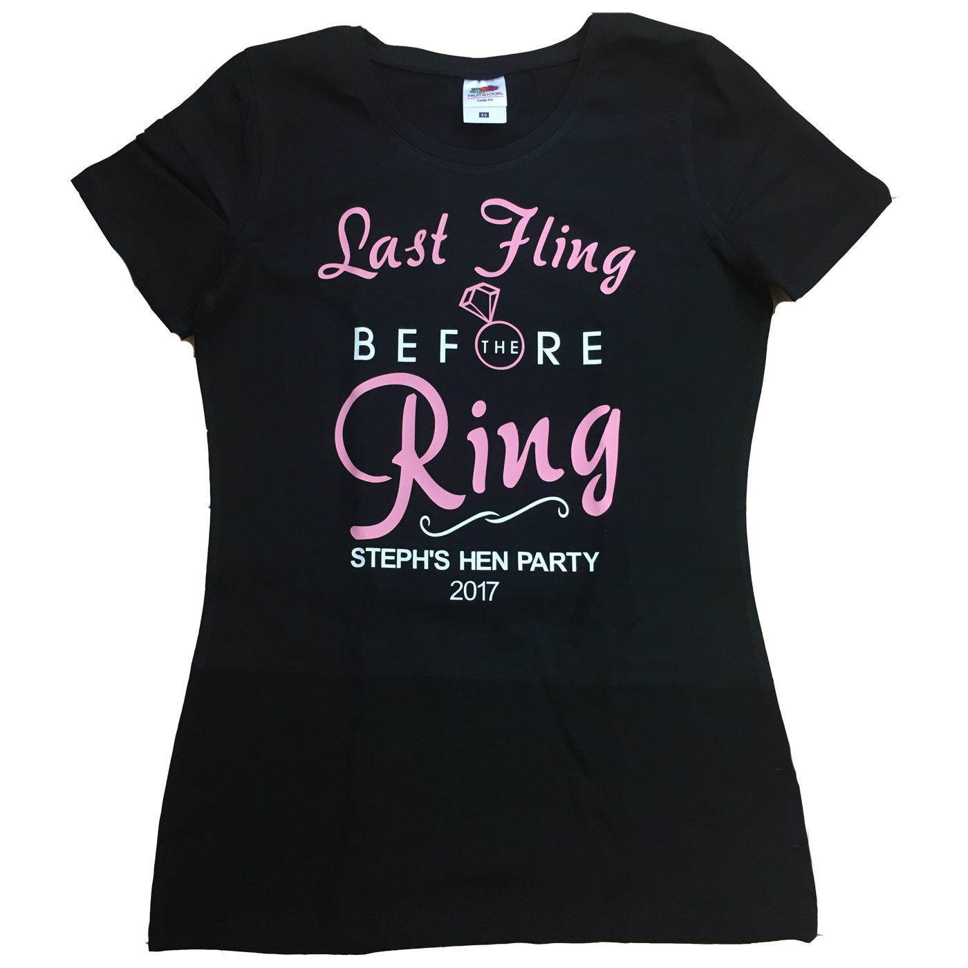 Last Fling Before The Ring T Shirt Hen Party T Shirts Forever Memories