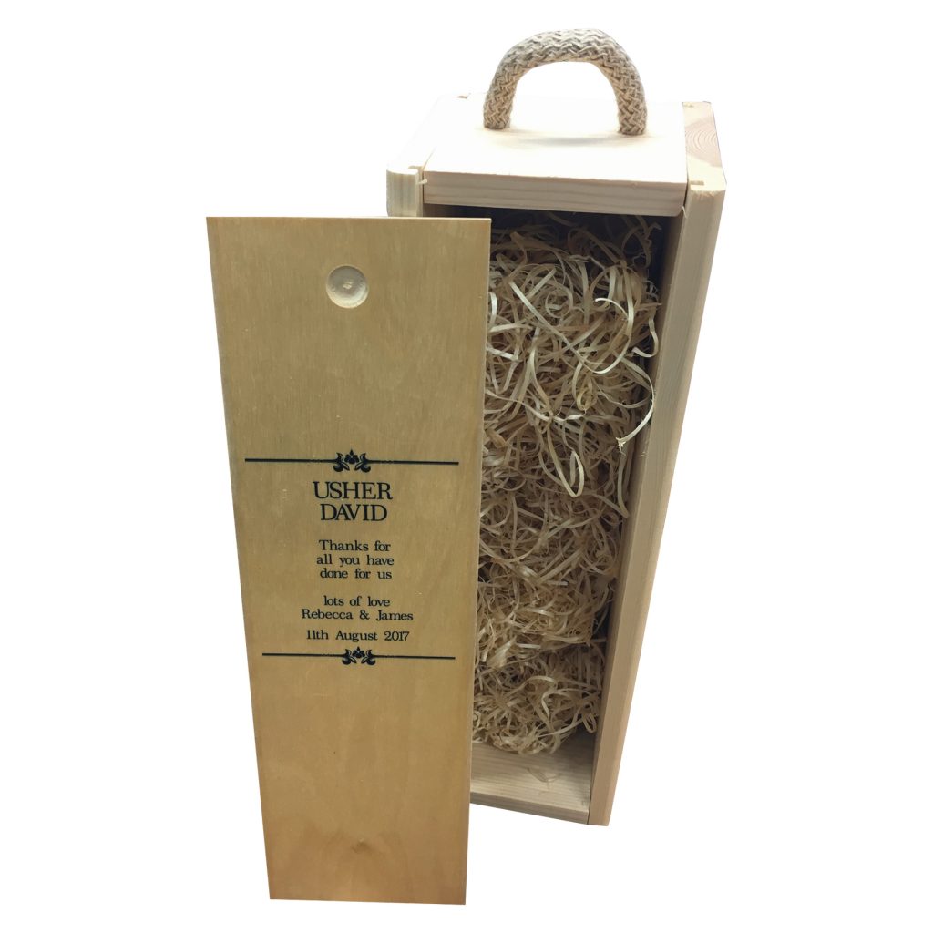Usher Wine Box | Personalised Wine Boxes | Forever Memories