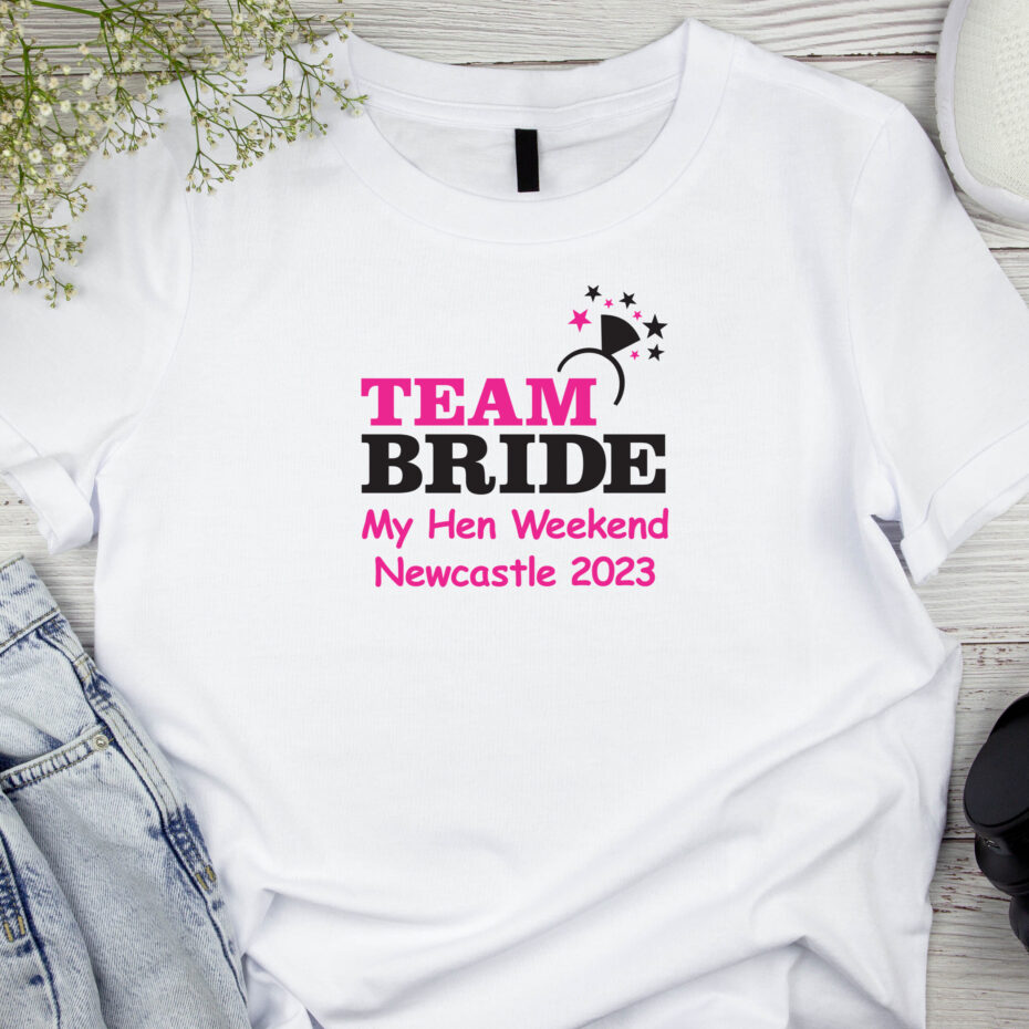 Team bride ring t-shirt | Hen party t-shirts | Forever Memories